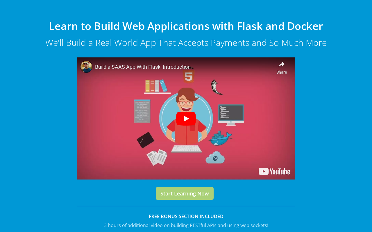 Learn to Build Web Applications with Flask and Docker
