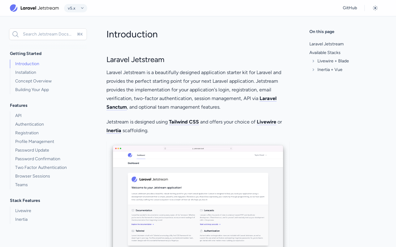 Laravel Jetstream