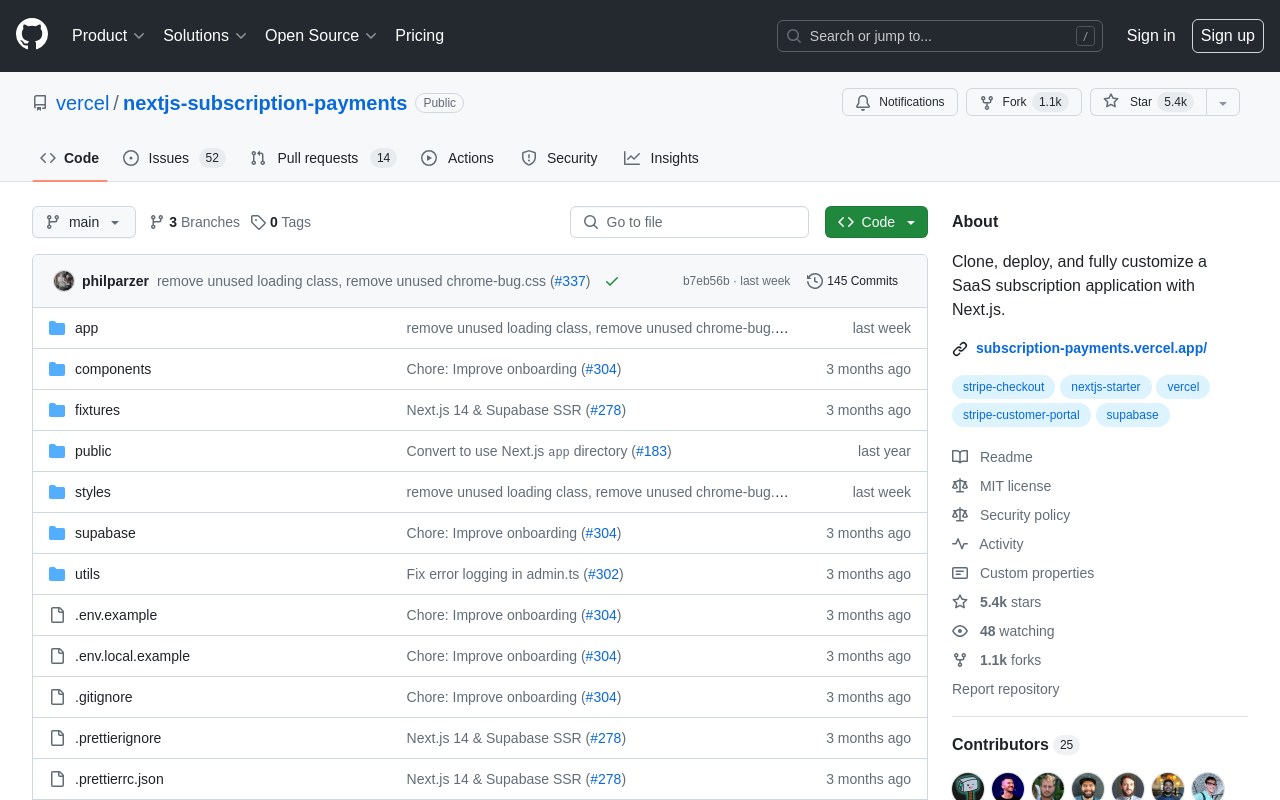 Next.js Subscription Payments